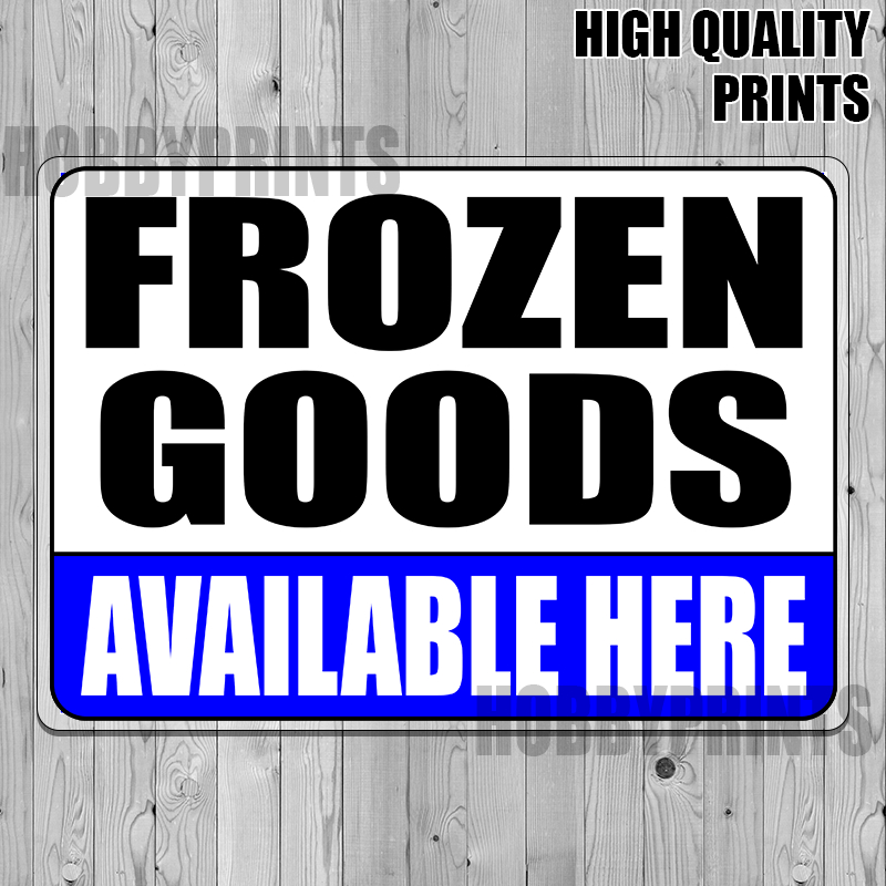 Frozen Goods Signage Laminated Signs | Shopee Philippines
