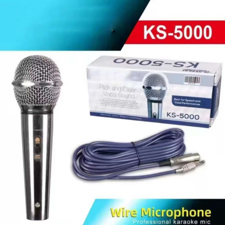 TTC#KS-5000 Heavy Duty Wired Microphone (5Meters) | Shopee Philippines