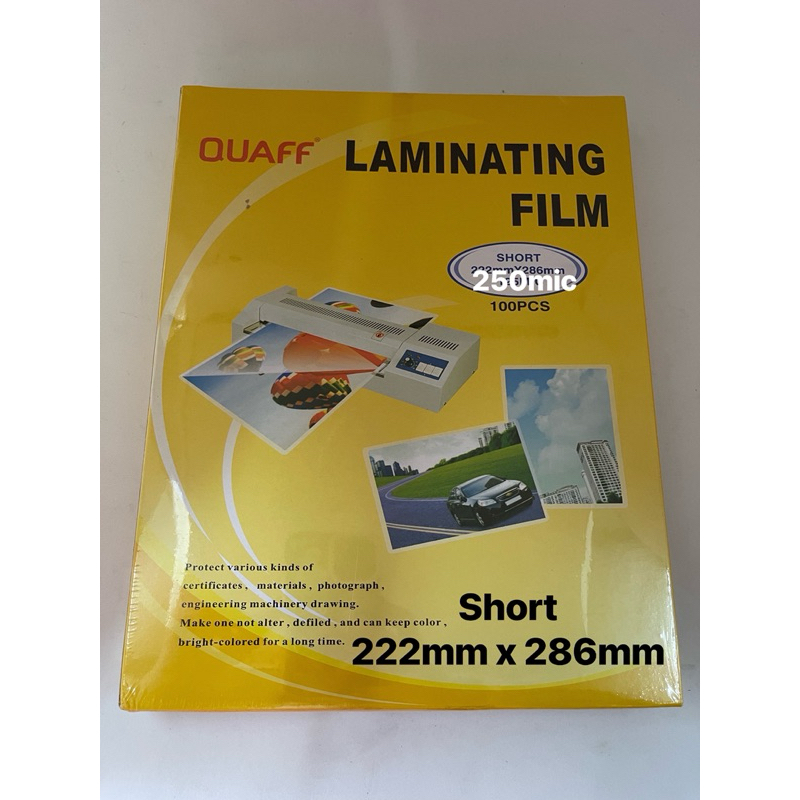 Quaff Laminating Film Short/A4/Long 250micron | Shopee Philippines