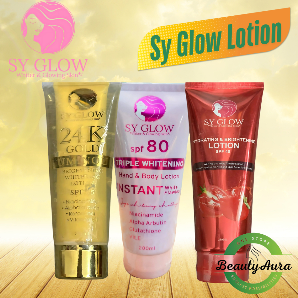 Sy Glow Whitening Lotion 24k Gold Luminous Lotion | SPF 75 ...