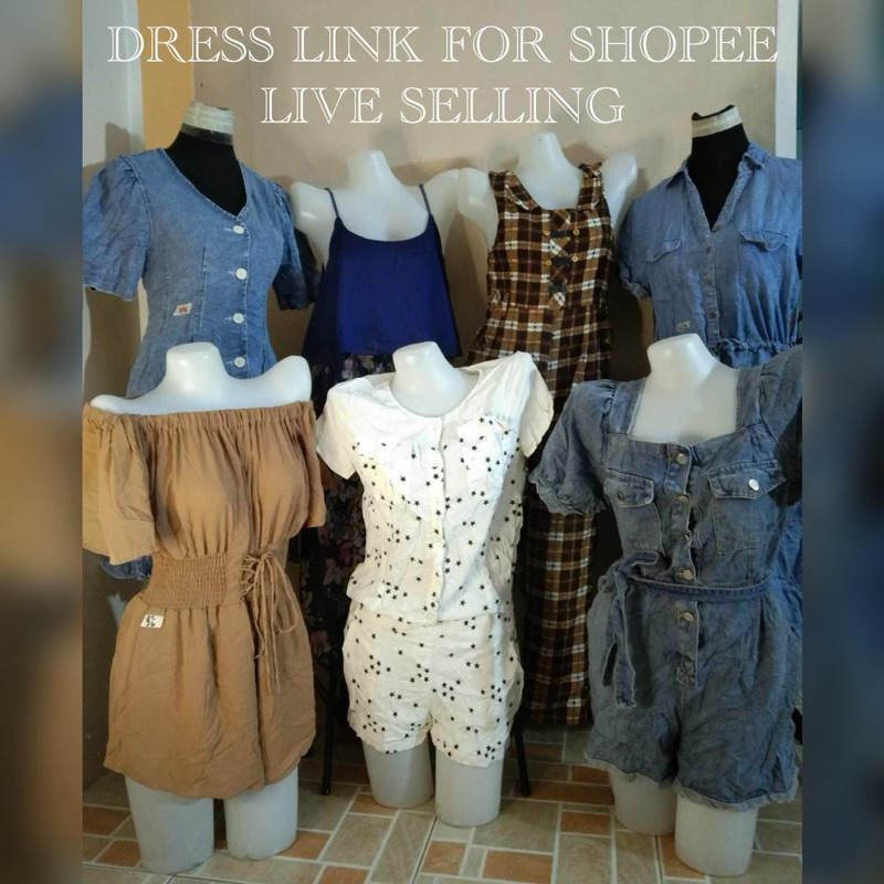 Preloved Jumpsuit/Romper/Dedim Dress/Jumper Link for Shopee Live ...