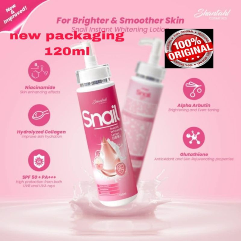 100%Authentic Shantahl Snail Whitening Lotion | Shopee Philippines