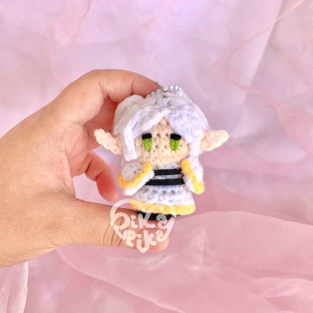 Frieren Crochet Chibi Keychain (Frieren: Beyond Journey's End) | Shopee ...