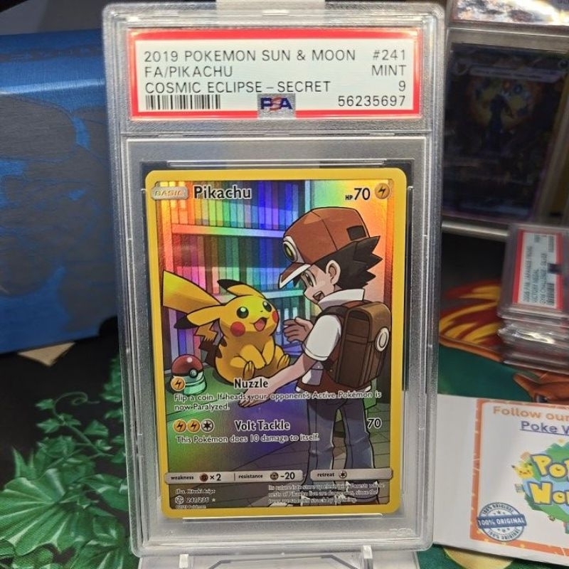 PSA 9 - Pikachu 241/236 Full Art - Cosmic Eclipse - Pokemon TCG ...
