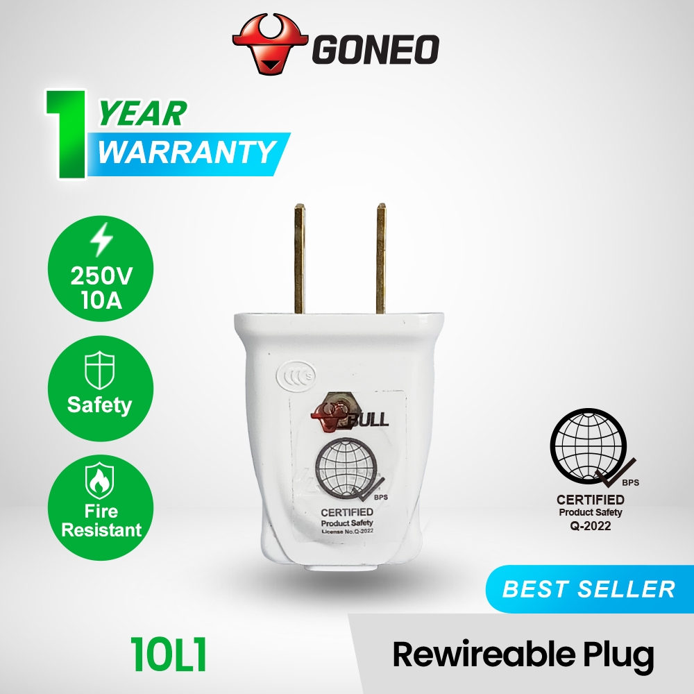 Bull Heavy Duty Plug GNTP-10L1 High-quality Fire Resistant | Shopee ...