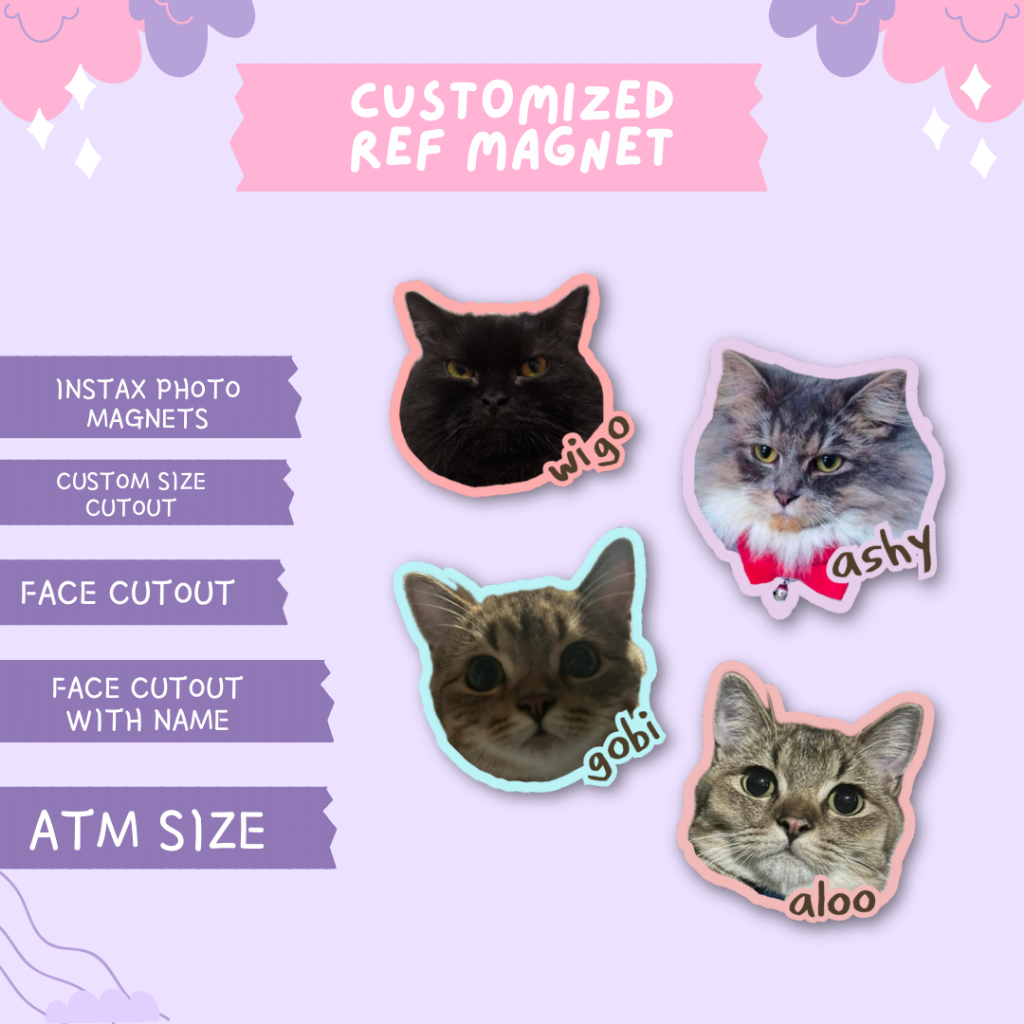 Custom Ref Magnets | ATM size, Instax, Photo Strip Magnets | Customized ...