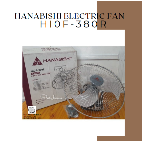 HANABISHI Industrial Orbit Ceiling Fan | Electric Fan HIOF-380R ...