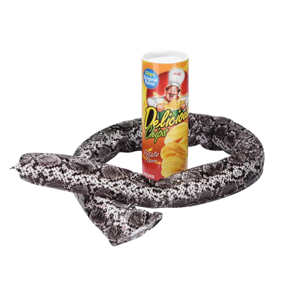 Funny Classic Potato Chip Snake Can Prank, Trick Gag Gift Toy Scary ...