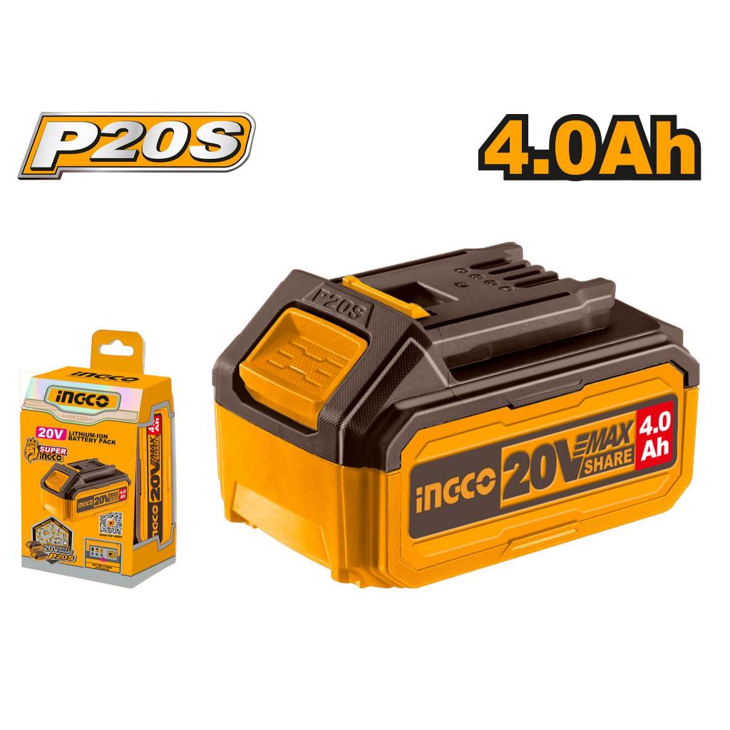 INGCO Lithium-Ion Battery Pack P20S 20V Power Share for Cordless Power ...