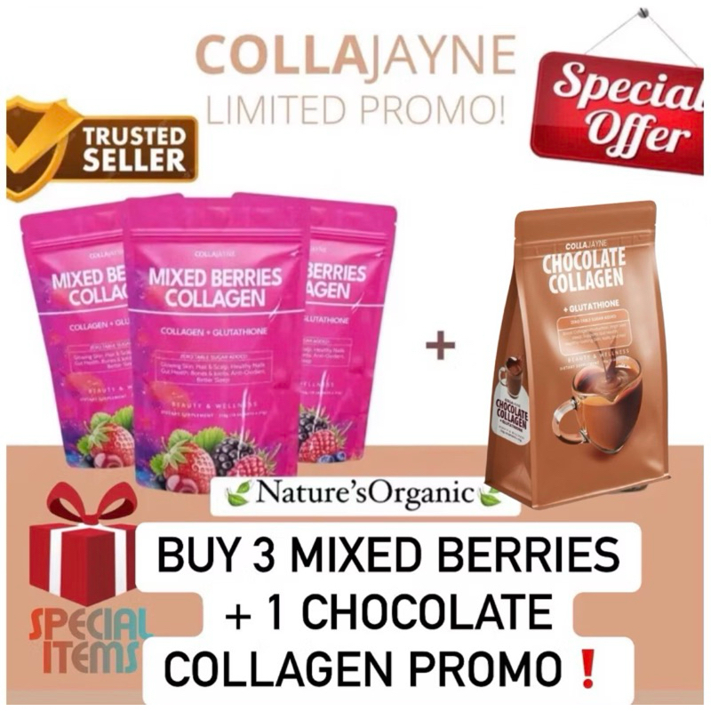 [NEWPACKAGING][PROMO3+1] CollaJayne Mixed Berris drinks GLUTATHIONE ...