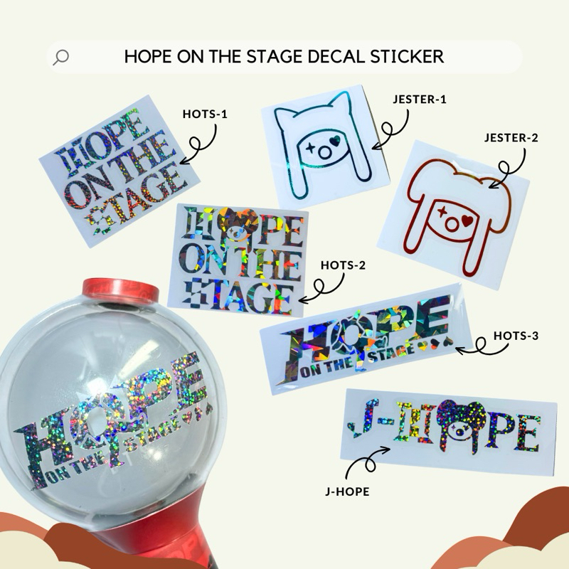 HOPE on the Stage Tour Decal Sticker Collection by Aegyoprints | Shopee ...