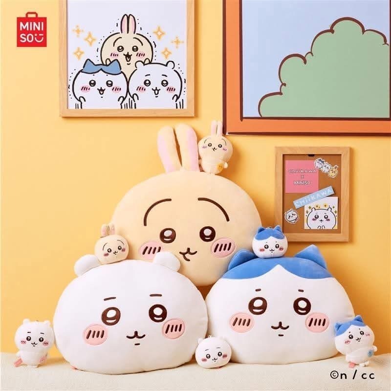 MINISO Chiikawa Collection Big Head Pillow Chiikawa Hachiware Usagi ...