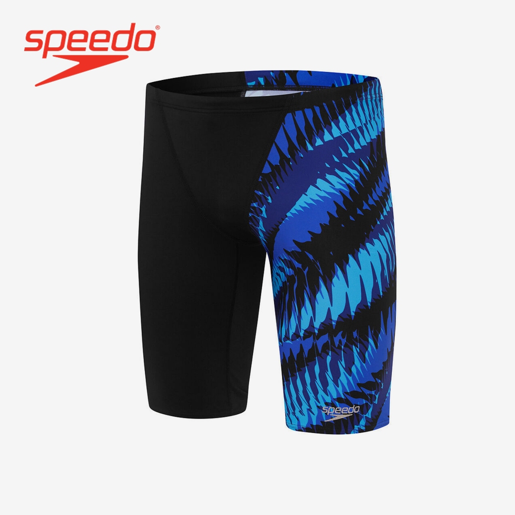 Speedo Men's Swimwear - Allover V-Cut Jammer - Blue - 8-00482518786 ...