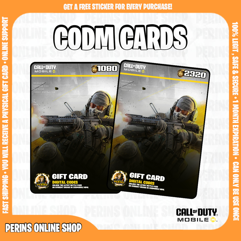 Call of Duty Mobile Cards with free stickers! | Shopee Philippines