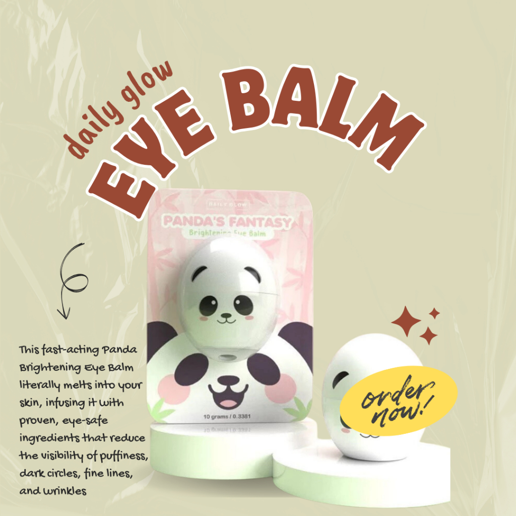 THE DAILY GLOW Panda's Fantasy Brightening Eye Balm With Bakuchiol 10g ...