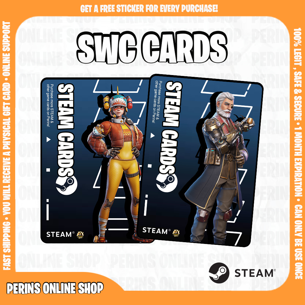 Steam Wallet Cards (500 | 800 | 1000 | 2200) with free stickers ...