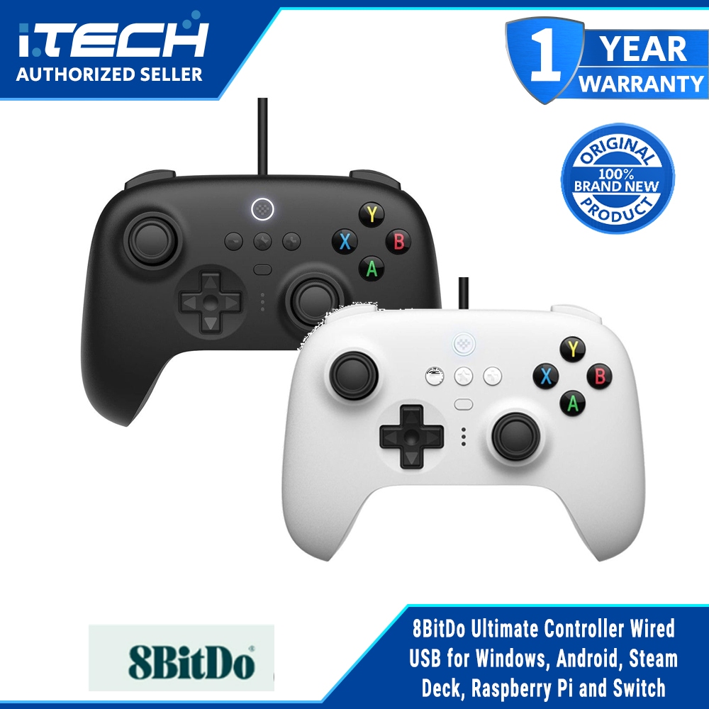 8BitDo Ultimate Controller Wired USB for Windows, Android, Steam Deck ...