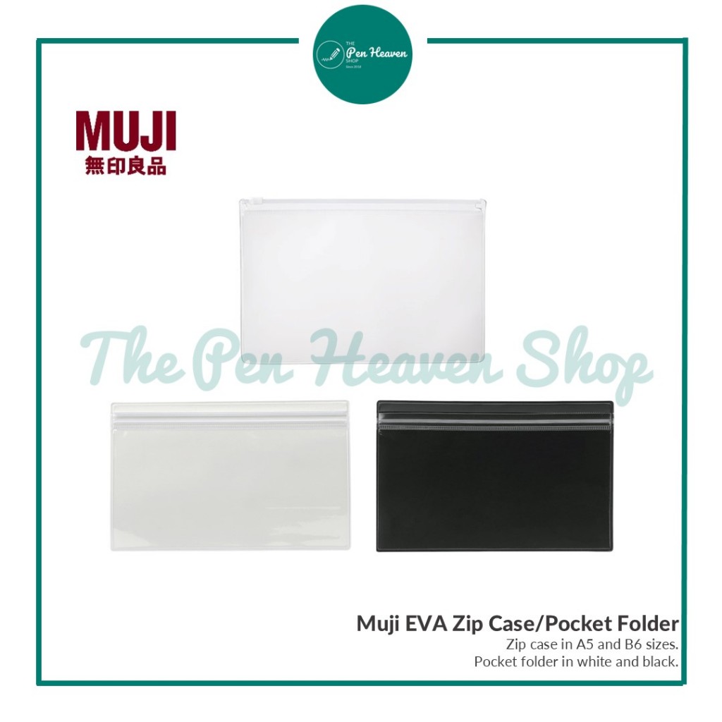Muji EVA Zip Case/Pocket Folder (Authentic) | Shopee Philippines