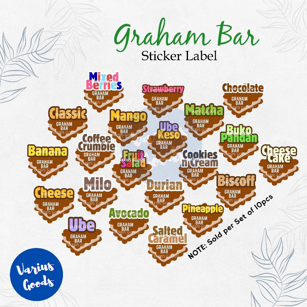2in Graham Bar Label Graham Product Label Waterproof Smudgeproof ...