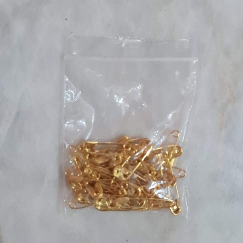 3/4" Safety Pin Gold #00 Perdible per Pack (50's) | Shopee Philippines