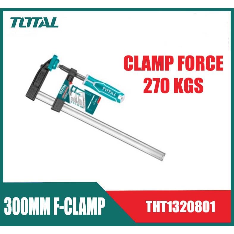 TOTAL F CLAMP 300MM (12 INCH) 270 KG CLAMPING FORCE THT1320801 | Shopee ...