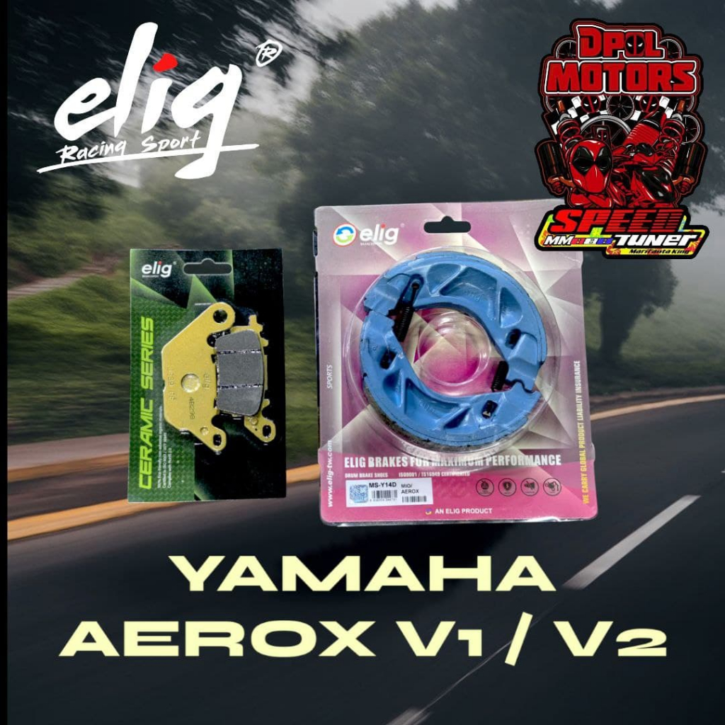 Elig Brake Pad AEROX V1 / V2 | Shopee Philippines
