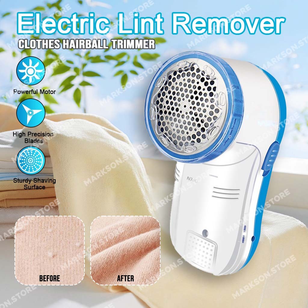 Lint Remover Fabric Sweater Clothes Hairball Trimmer Battery Powered ...