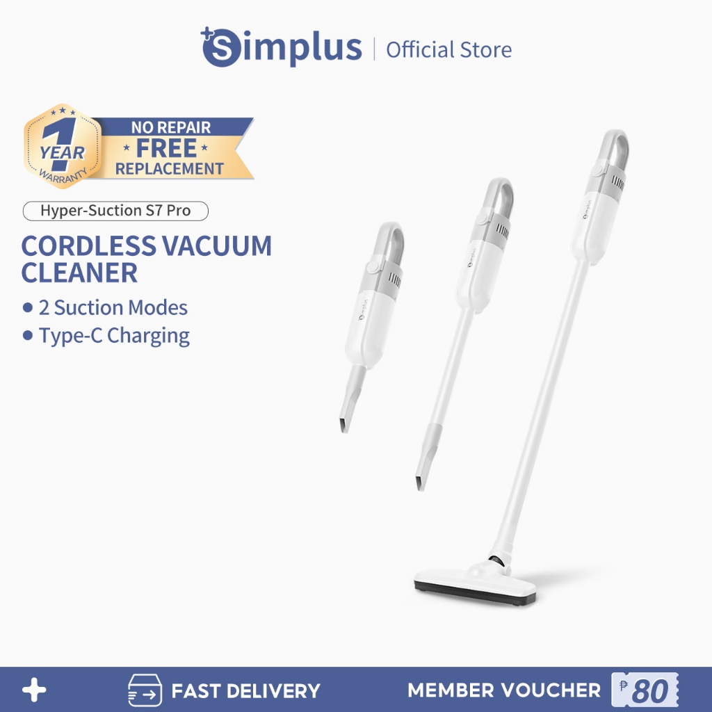 Simplus Cordless Vacuum Cleaner 3 in 1 Handheld Ultra Light XCQH012 ...