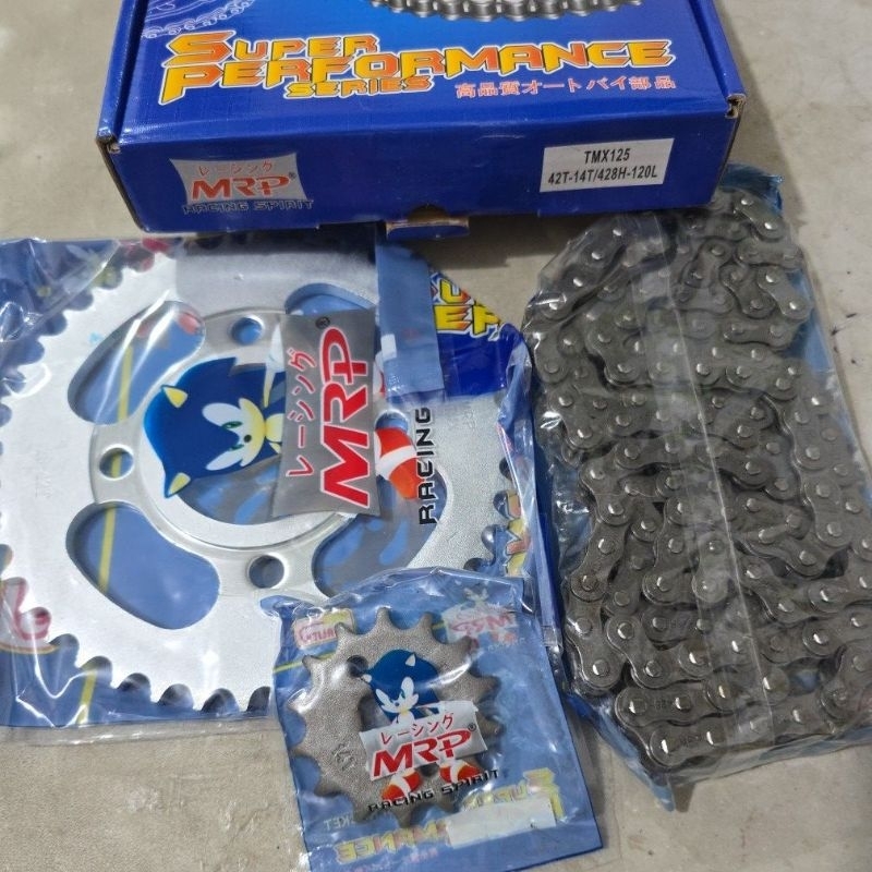 TMX ALPHA 125 SPROCKET CHAIN SET "MRP"BRAND | Shopee Philippines
