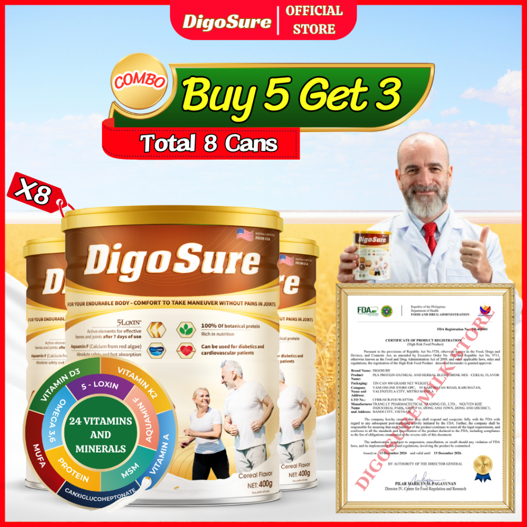 [ 𝗕𝗨𝗬 𝟱 𝗚𝗘𝗧 𝟯 = 8 CANS ] 𝗗𝗜𝗚𝗢𝗦𝗨𝗥𝗘 𝗠𝗜𝗟𝗞 - Milk For Bones And Joints ...