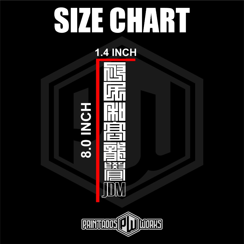 ORIGINAL JDM PATTERN decal sticker cutout for car , motorcycle and more ...