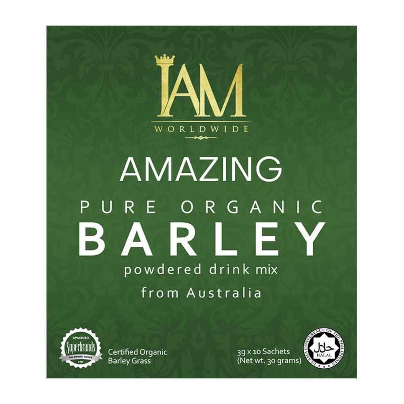 IAM Amazing Barley Pure Organic Barley Powder Drinks Authentic 1box (10 ...