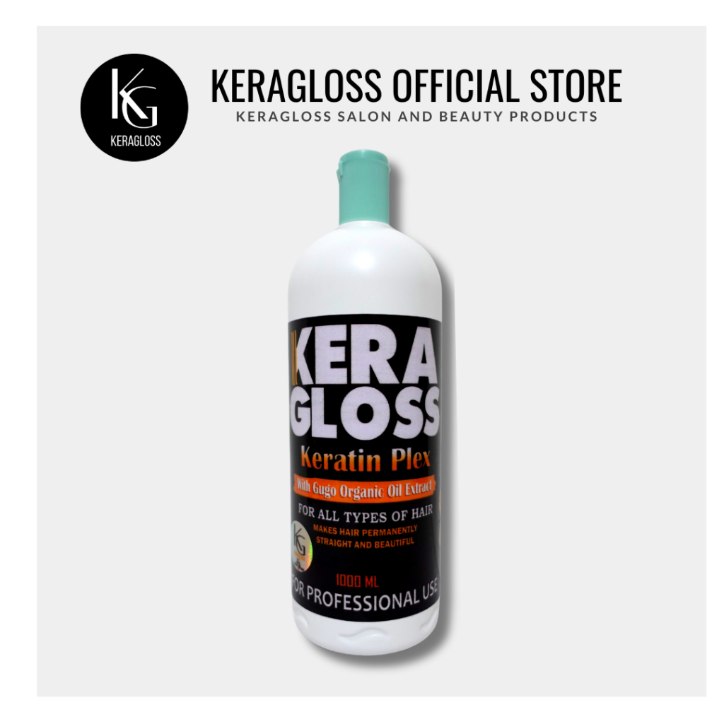 KERAGLOSS Keratin Plex With Gugo Organic Oil Extract 1000 ML | Shopee ...