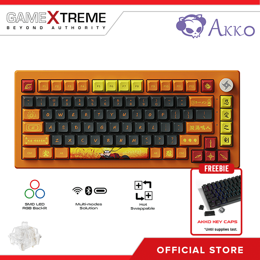 Akko Naruto Uzumaki 20th Anniversary 5075B Plus Tri-Mode RGB Hot ...