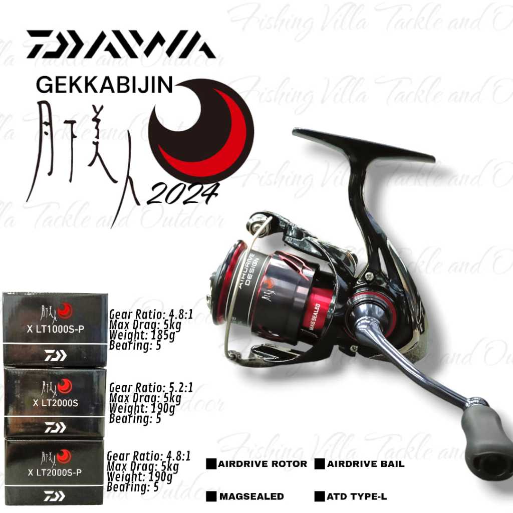 Daiwa GEKKABIJIN X 2024 Model Spinning Reel - High Quality Fishing Reel | Shopee Philippines