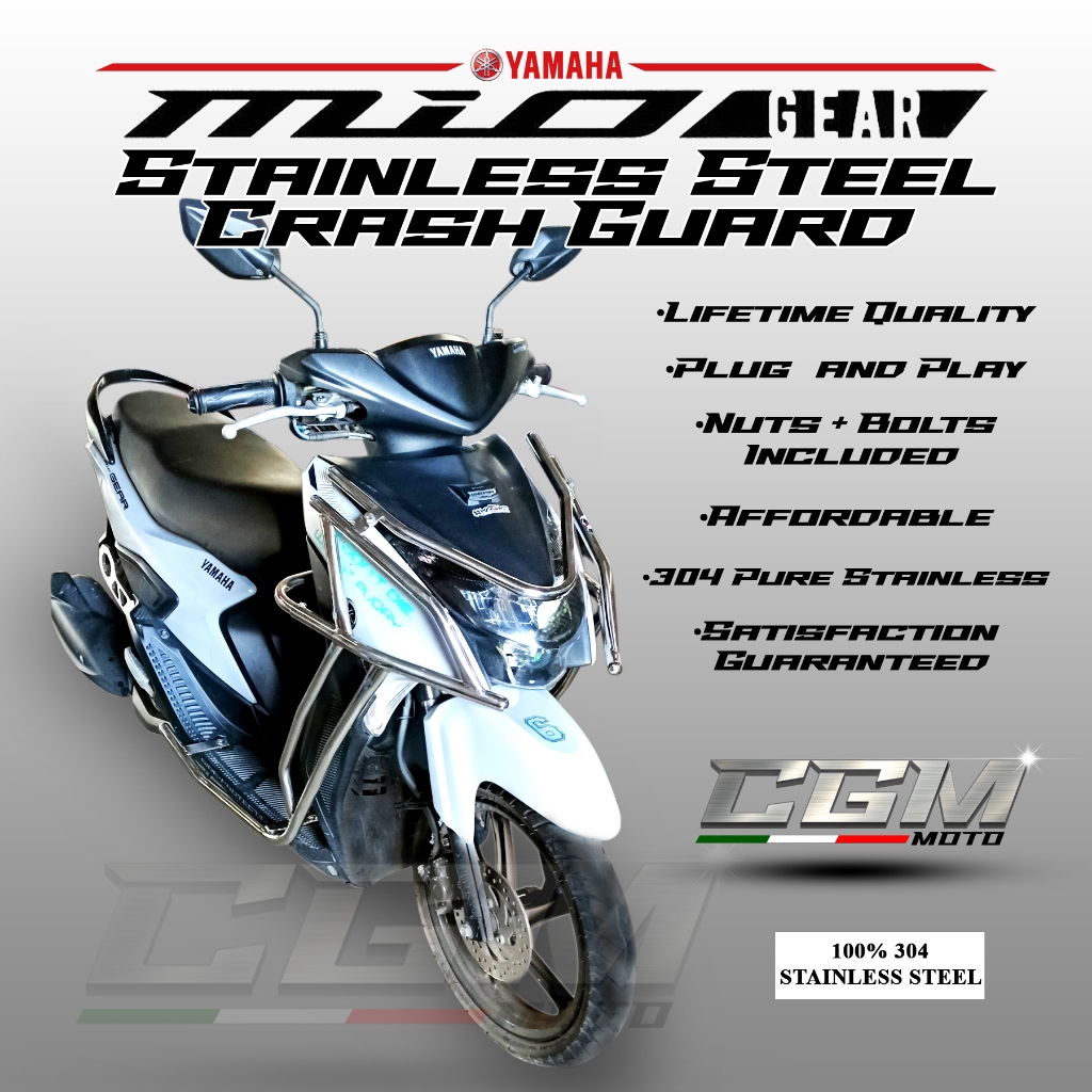 Yamaha Mio Gear Crash Guard•Mio Gear Full Crash Guard•Mio Gear ...
