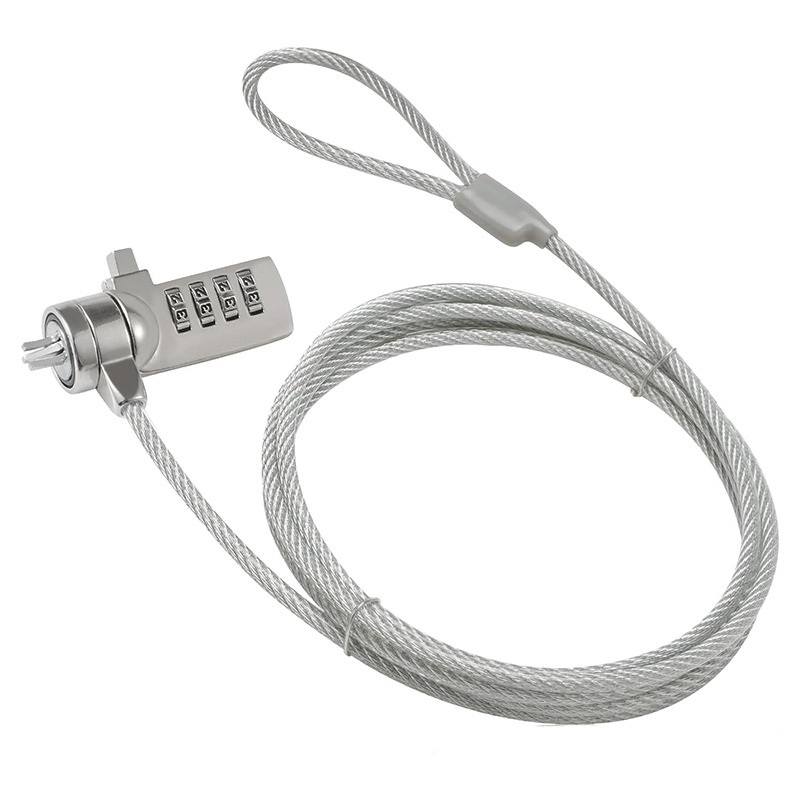 cable lock laptop Zinc Alloy Computer Security Lock, 4 Digit Security ...