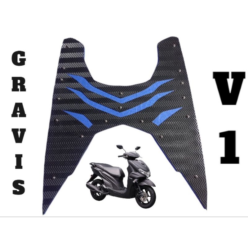 Yamaha Mio Gravis v1 footboard Rubber Matting | Shopee Philippines