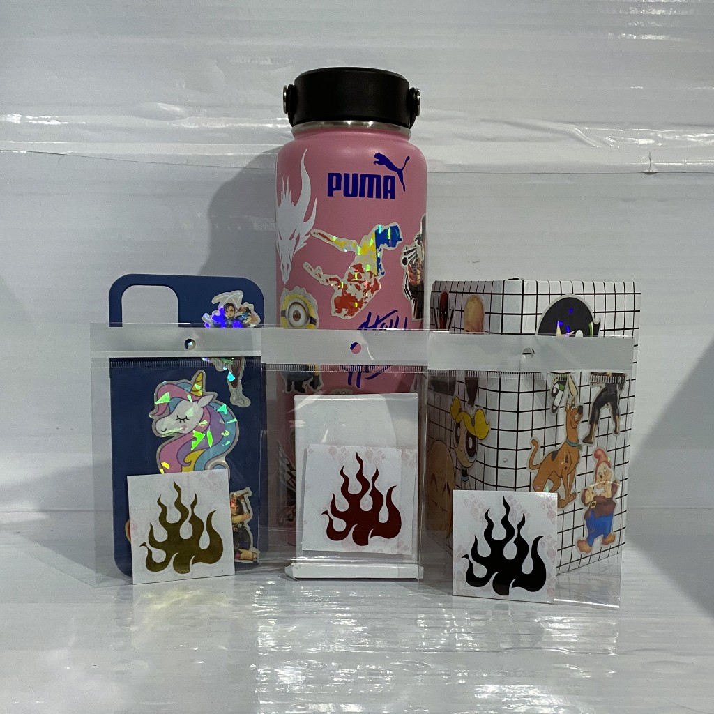 sticker decals buy 1 get 1 free fire apoy flame waterproof sticker ...