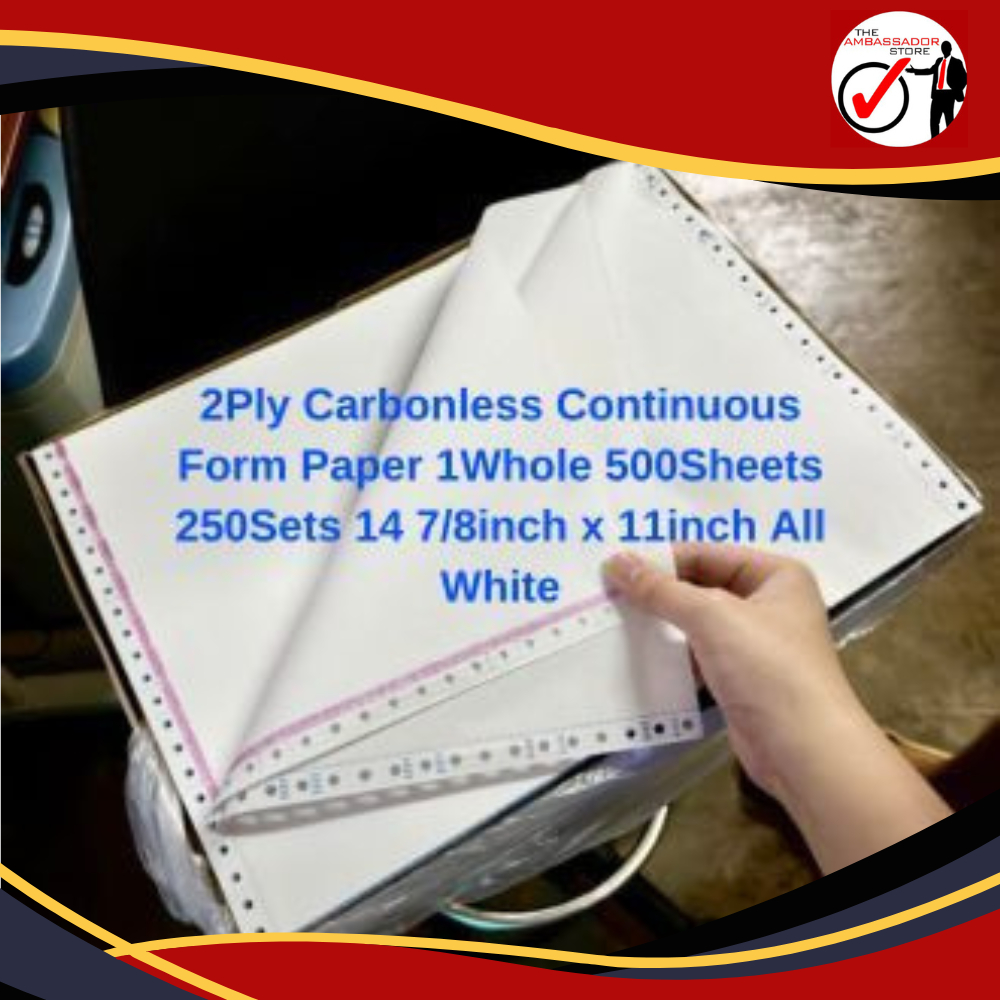 2Ply Carbonless Continuous Computer Form 60gsm 500Sheets 14 7/8 X ...