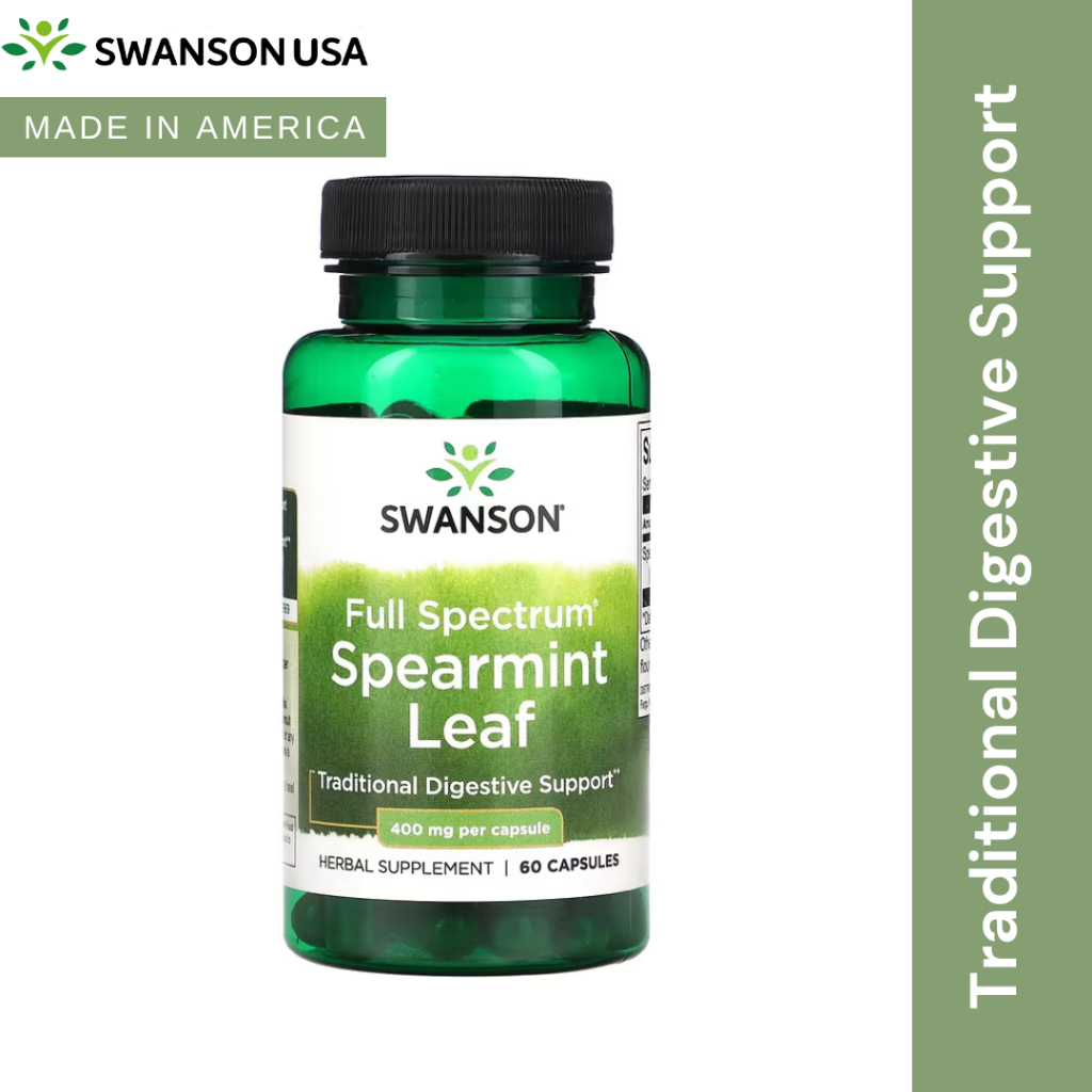 Swanson, Full Spectrum Spearmint Leaf ( Support Digestive Health ...