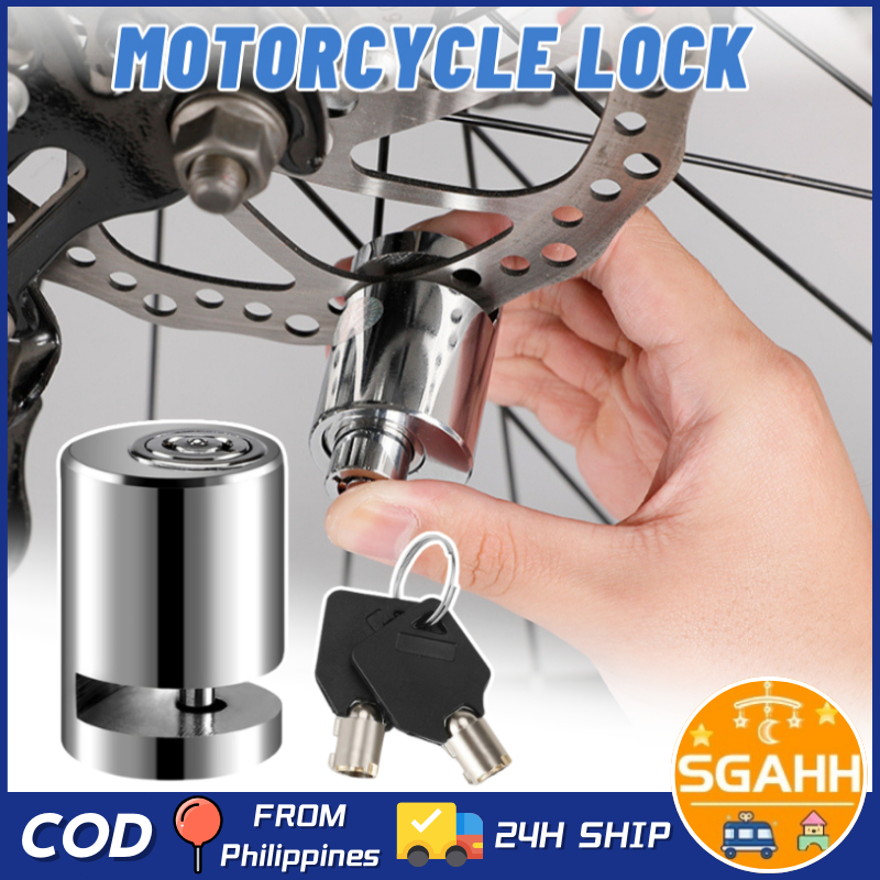 Universal Motorcycle Disc Brake Lock Bike Padlock Heavy Duty Anti-theft ...