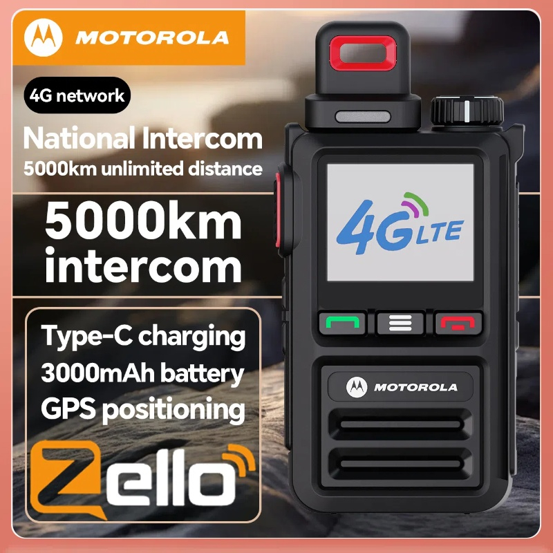 Motorola T68 Zello Two Way Radio Long Range 5000KM POC Intercom 3000mAh ...