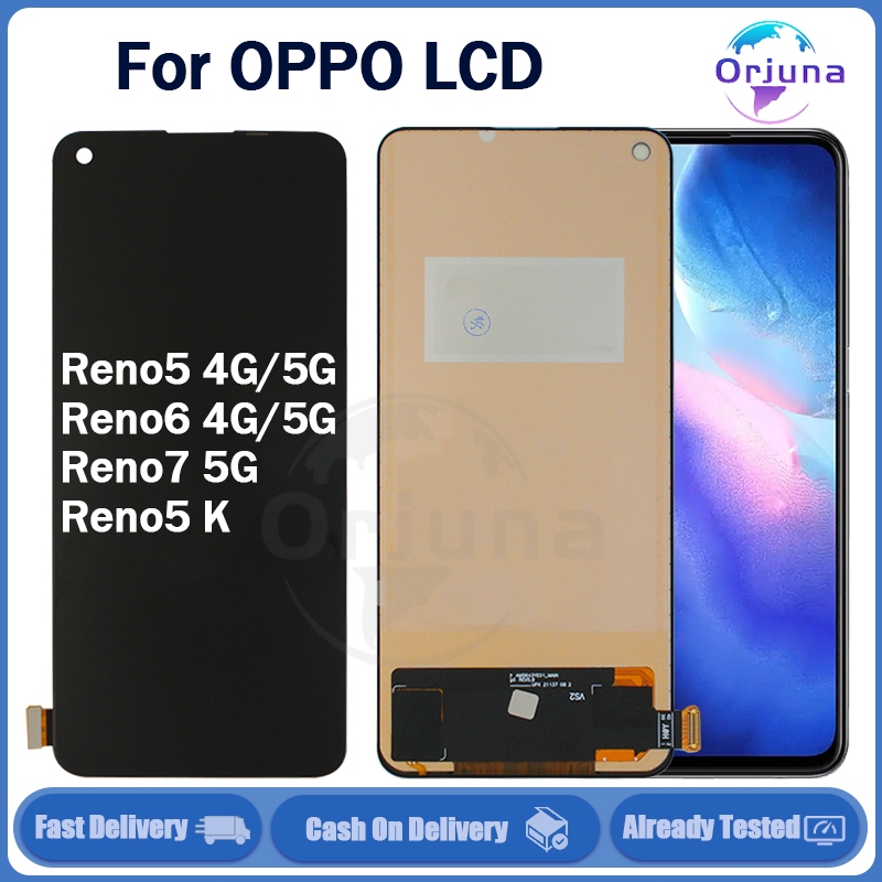 For OPPO Reno5 4G 5G Reno6 4G 5G Reno7 5G LCD Display Touch Screen Replacement Repair Parts ...