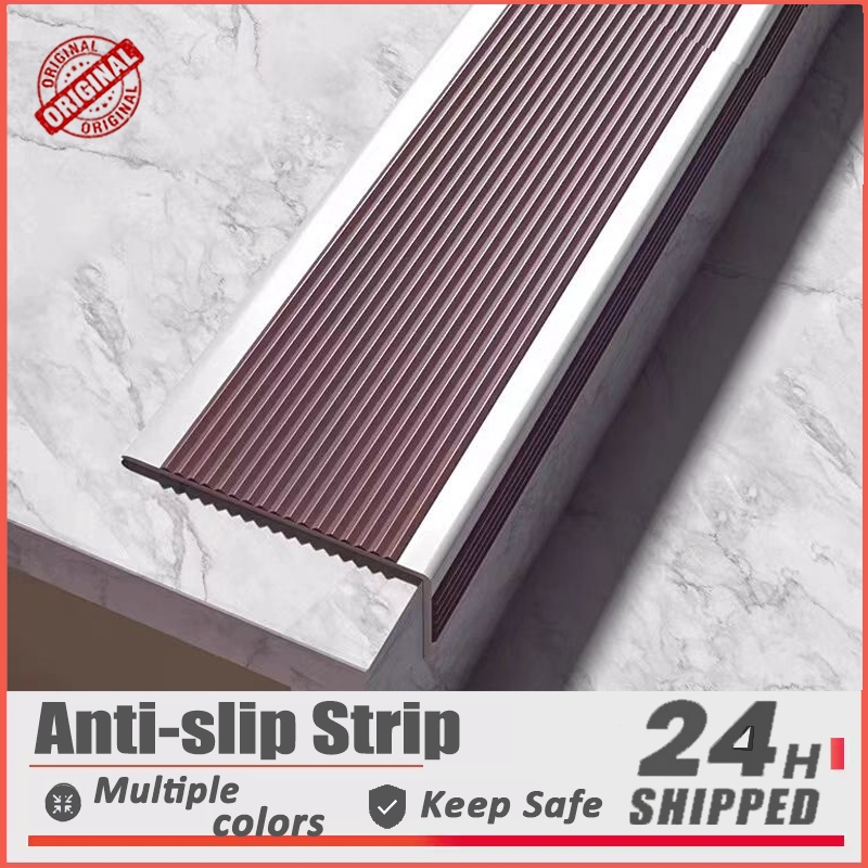 Anti Slip Strip 8/24FT L-type PVC Rubber Stair Nosing Self-Adhesive ...