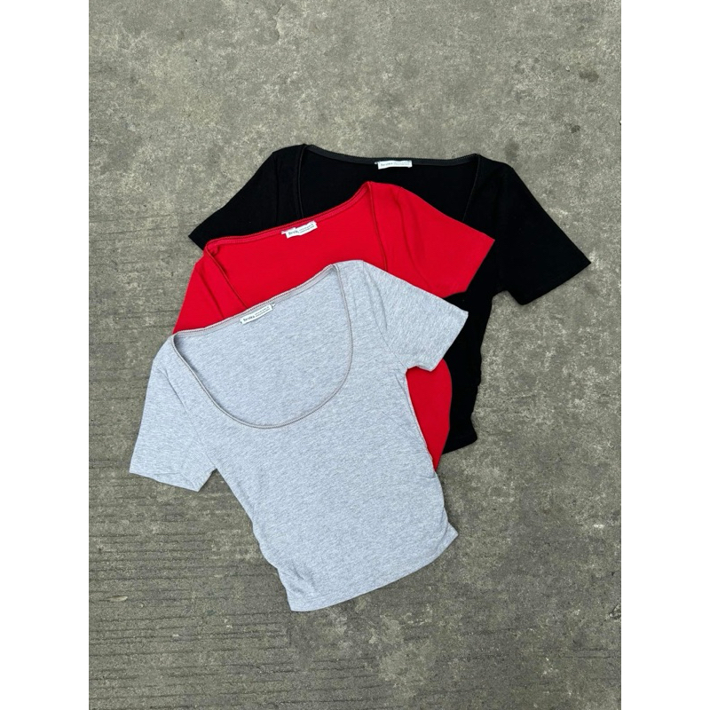 plain body hugging top 1-10pcs | Shopee Philippines