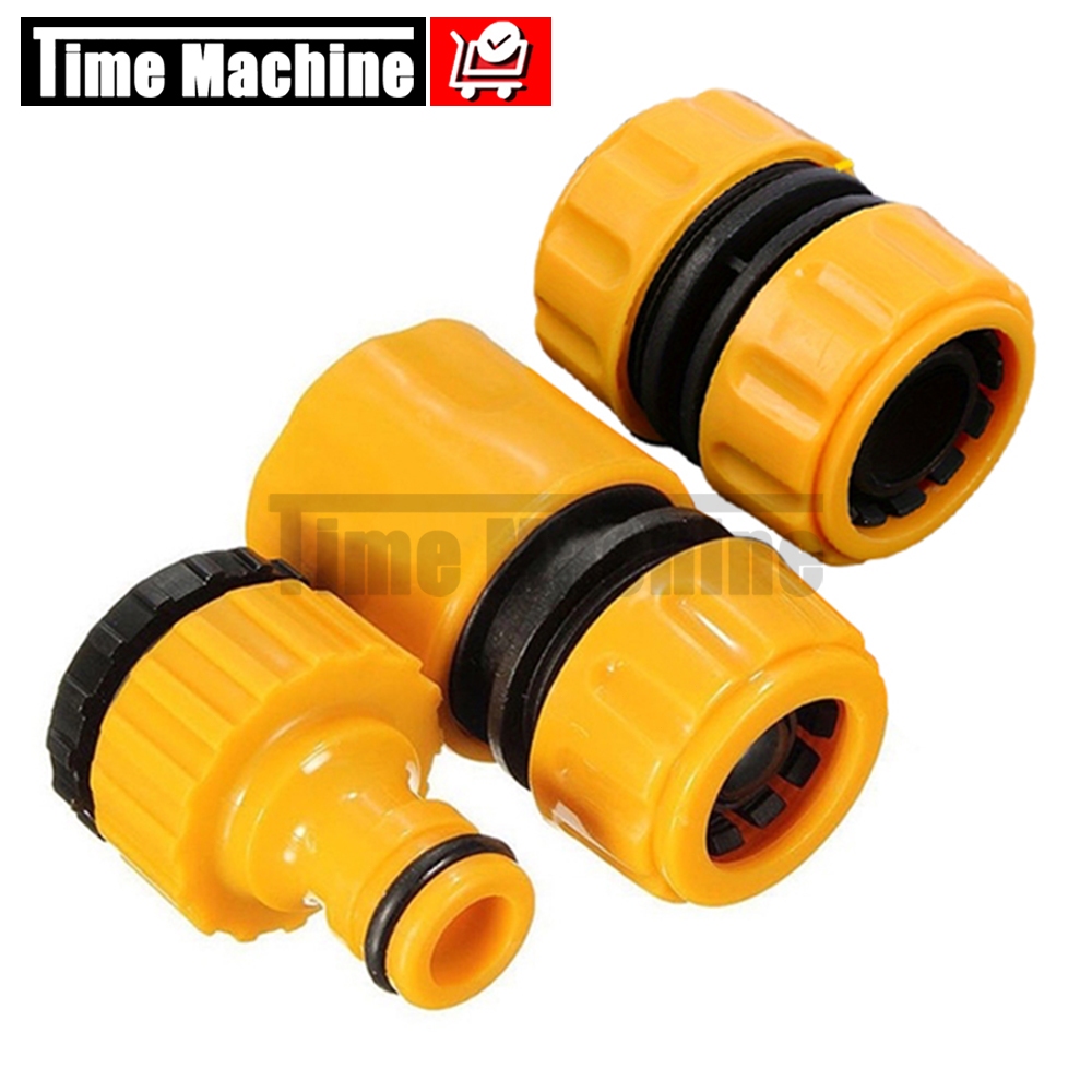 3PCS Garden 1/2 "3/4" Quick Coupling Hose Connector Adapter Hose Pipe ...
