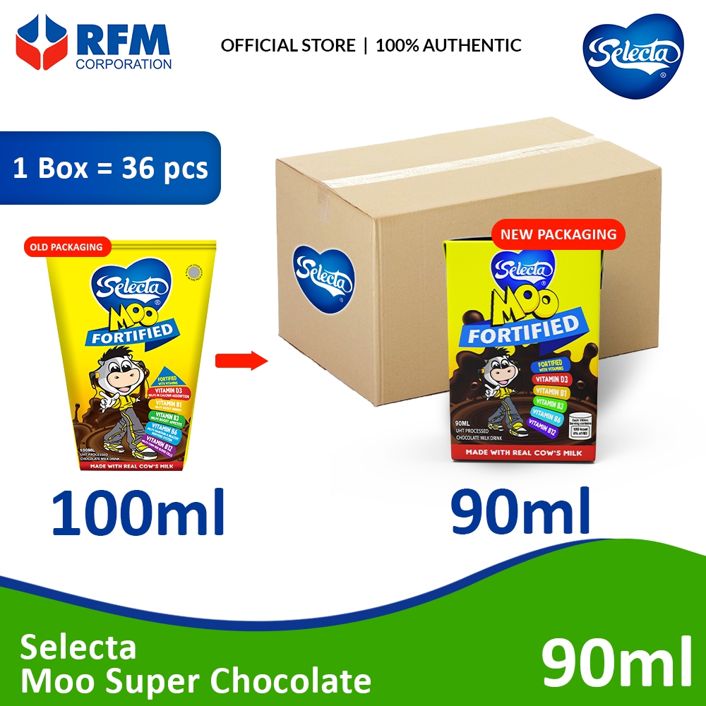 Selecta Moo Super Chocolate 100ml - Pack of 36 | Shopee Philippines