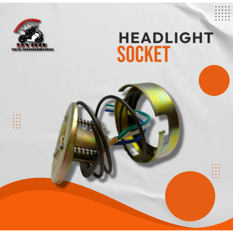 TOP-NOTCH MOTORCYCLE HEADLIGHT SOCKET | Shopee Philippines