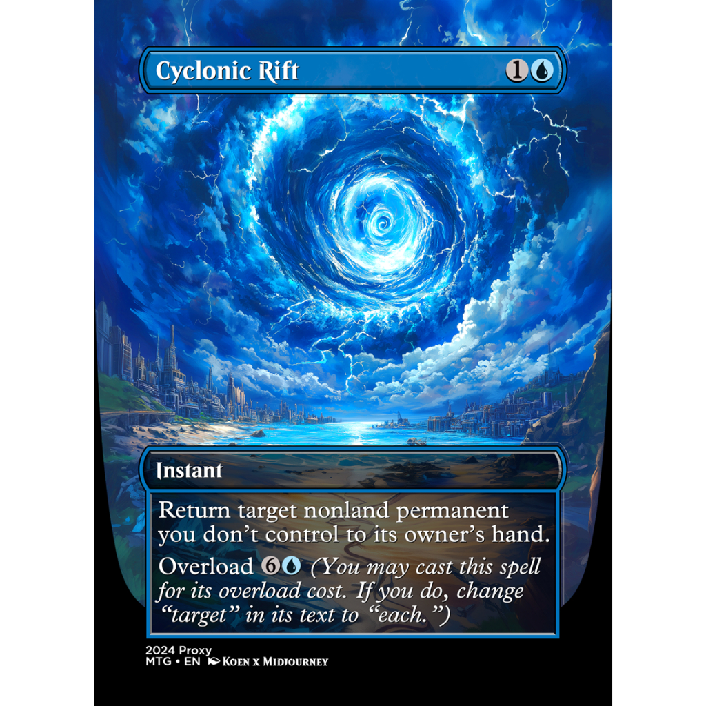 Custom Art Card - Cyclonic Rift (Borderless) | Shopee Philippines
